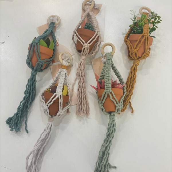Mini Macrame Plant Hanger – handmadesaskyxe